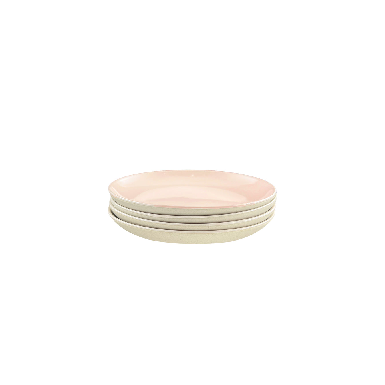 Shell Bisque Soft Pink Porcelain Tidbit Plate, Set of 4 – Canvas Home