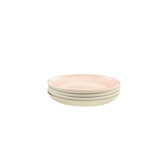 Shell Bisque Soft Pink Porcelain Tidbit Plate, Set of 4 – Canvas Home